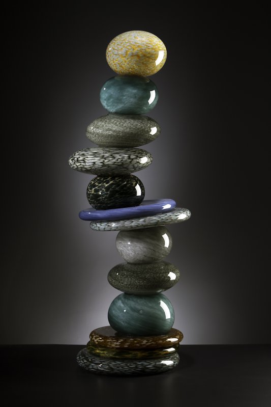 "Pohacu" Stone Stacks - Axiom Glass